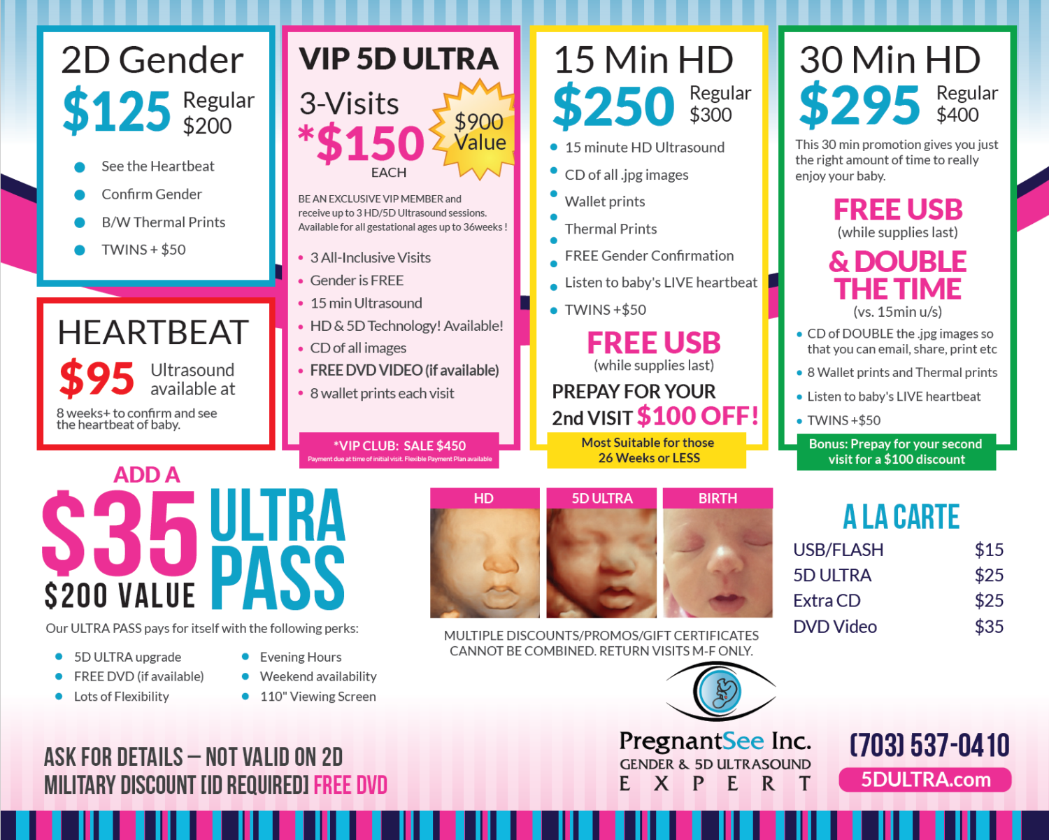 3D 4D 5D HD HDLIVE Ultrasound Packages | 3D 4D HD Ultrasound Virginia